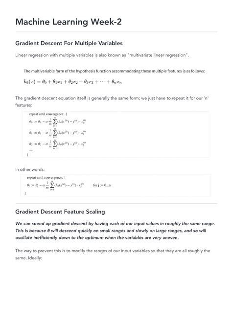 Solution 02 Machine Learning Gradient Descent For Multiple Variables