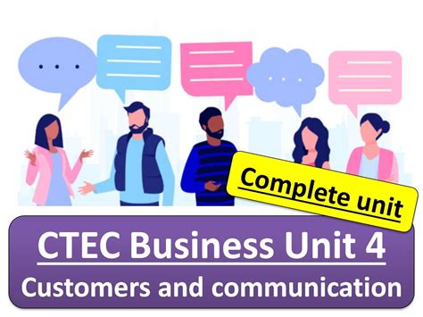 Unit 4 Customers And Communication Ocr Ctec Business Level 3 Teaching Resources
