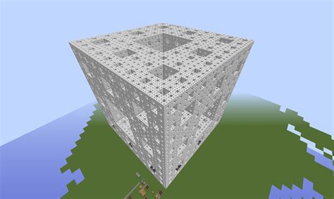Menger Sponge With Generation Source Code And Download R Minecraft