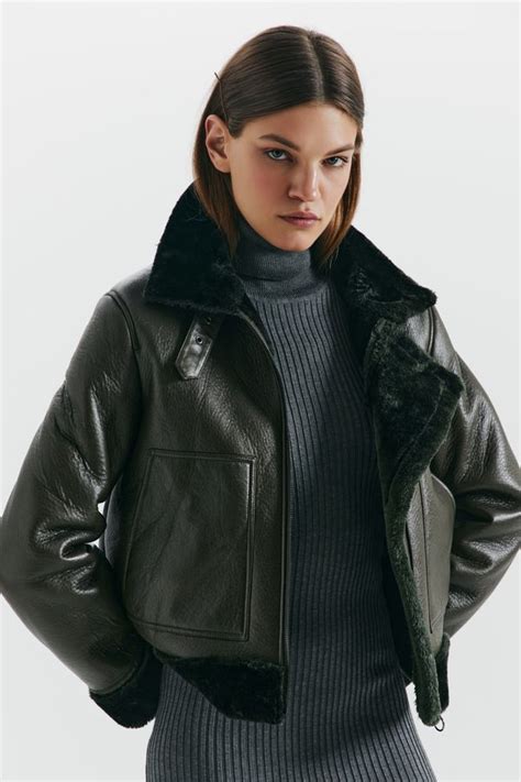 Укороченная дубленка из искусственного меха 1450520120 13 купить в интернет магазине Love