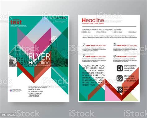 비즈니스 템플릿 크리에이 티브 디자인입니다 추상 빨강과 녹색 대각선 브로셔 연례 보고서 표지 전단지 포스터 디자인 A4 크기에서