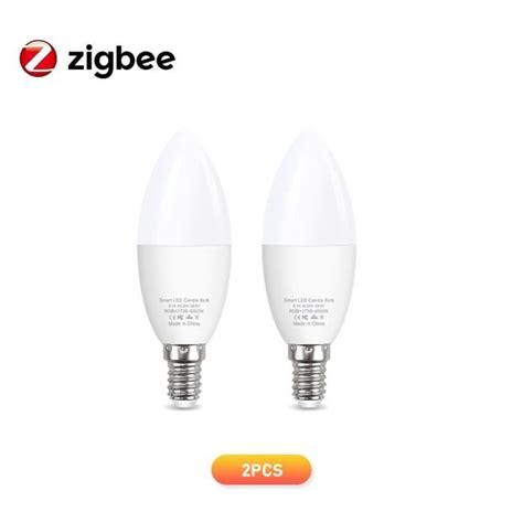 Ampoule Ledzigbee 2pcs E14 Ampoule Led Intelligente E14 Tuya Zigbee