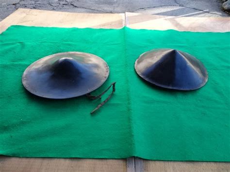 Yahooオークション 甲冑 鎖帷子 陣笠 2個