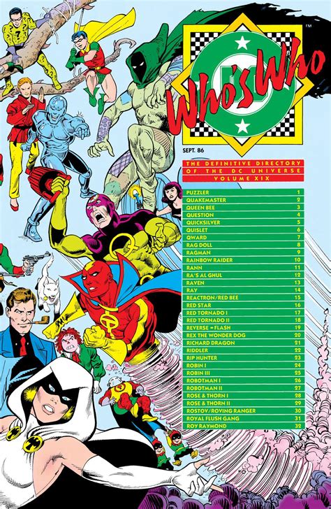 Whos Who The Definitive Directory Of The Dc Universe 19 Dc Comics