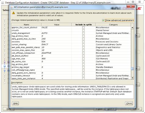 Complete Oracle 19c Initialization Parameters List In Dbca How To Sop