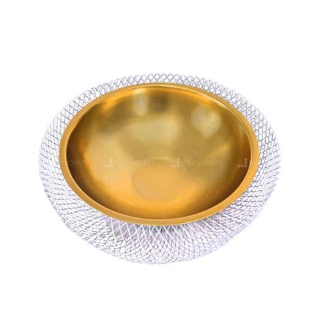 Wire Mesh Bowl Blue