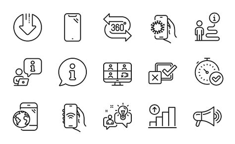 Ensemble Dicônes De Technologie Icône Incluse En Tant Quapplication