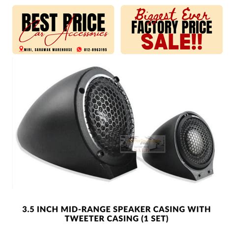 35 Inch Mid Range Speaker Casing With Tweeter Casing 1 Set Shopee