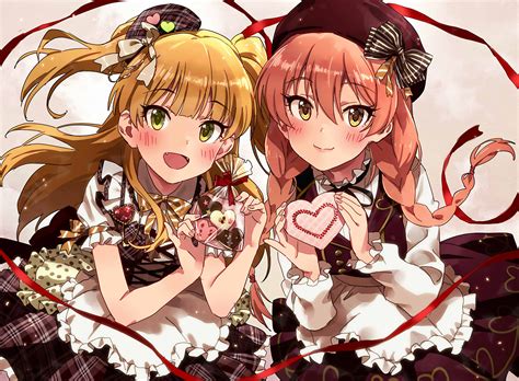 Jougasaki Mika And Jougasaki Rika Idolmaster And 1 More Drawn By