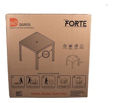 Mesa Forte Duna Grande Blanca MAS X PIEZA