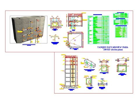 Elevated Tank In Autocad Cad Download 111 Mb Bibliocad