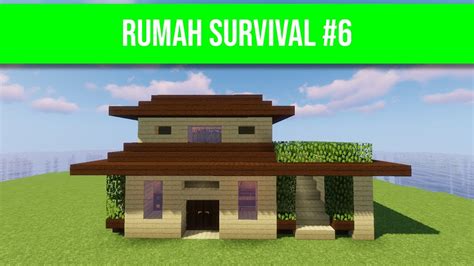 Cara Membuat Rumah Survival 6 Minecraft Tutorial Youtube
