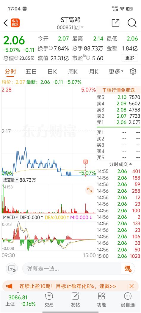 我已满仓，能不能起飞st高鸿000851股吧东方财富网股吧
