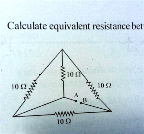 Solved Calculate Equivalent Resistance Between Points A And B In The