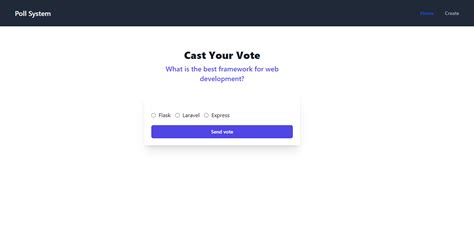 Github Danielatob System Polls A Poll System In Which You Can Choose
