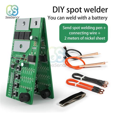 12V 스폿 용접기 PCB 회로 기판 18650 26650 32650 리튬 배터리 스폿 용접 펜 미니 스폿 용접기 니켈 시트