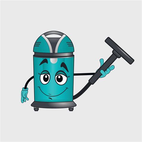 Vacuum Cleaner Cartoon Character With Facial Expression 19653976 Vector
