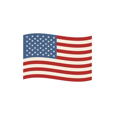 Bandeira Dos Estados Unidos Da América Ilustração Em Vetor Vetor