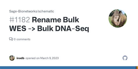 Rename Bulk Wes Bulk Dna Seq Issue Sage Bionetworks