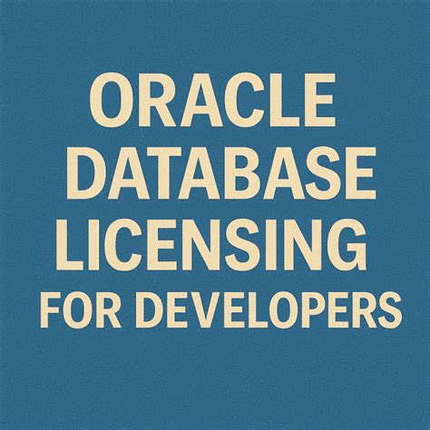 Oracle Database Licensing Guide For Dbas And It Operations