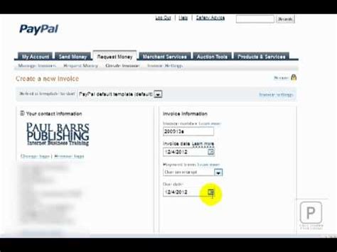 How To Create Invoices In PayPal YouTube