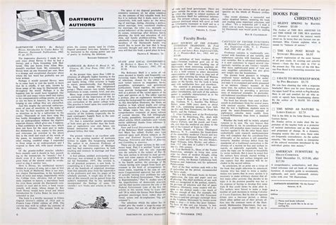 CALCULUS OF VECTOR FUNCTIONS Dartmouth Alumni Magazine NOVEMBER 1962