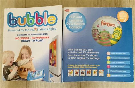 Rare Bubble Dvd Interactive Games Console With Fimbles Game Boxed £59