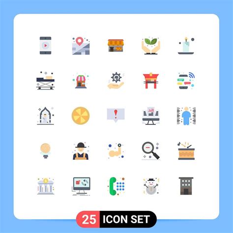 Set Of 25 Modern Ui Icons Symbols Signs For Ambulance Fire Market Candle Protect Editable Vector