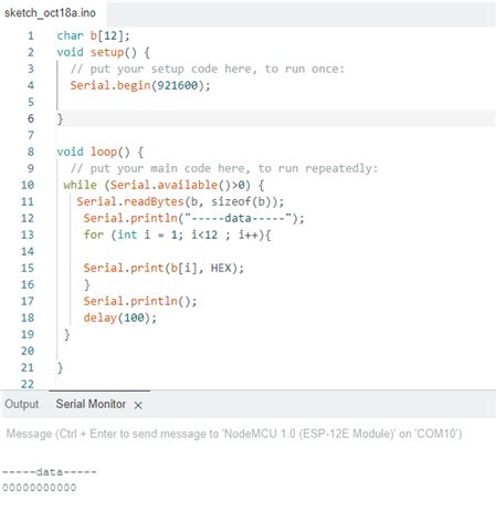 Not Receiving Whole Hex Array Serial Communication Nordic Q A