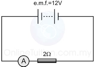 Finding Current In A Series Circuit SPM Physics