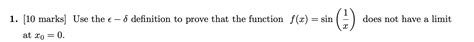 Solved Use The ε δ ﻿definition To Prove That The Function