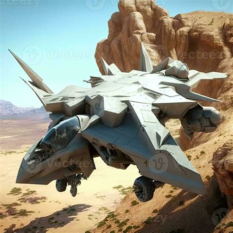 Futuristic Military Aircraft Design War Military Air Craft Sci Fi