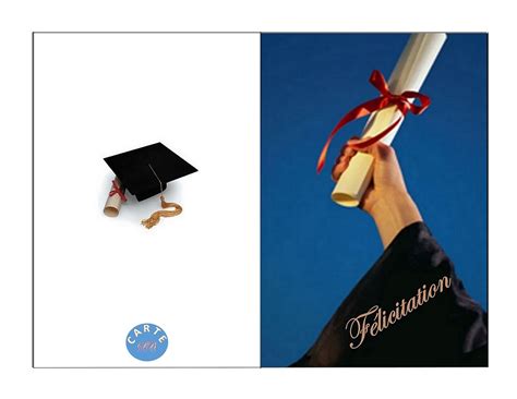 Carte Gratuite A Imprimer Carte De Felicitation Pour Un Diplome A