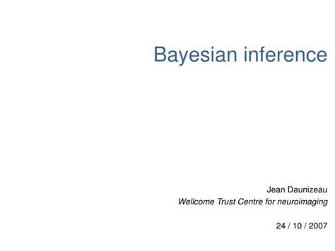 Ppt Bayesian Inference Powerpoint Presentation Free Download Id