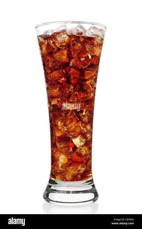 Glass Of Coke With Ice Cut Out Stock Photo Alamy