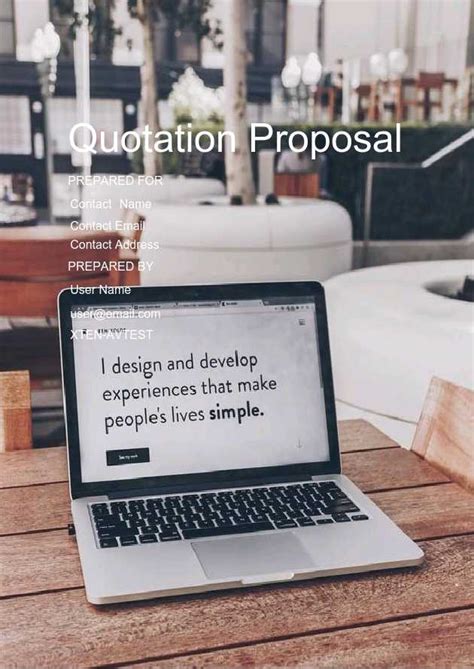 Contract Proposal Templates Xten Av