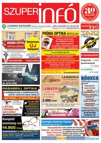 Kapuvár 2022 11 18 by szuperinfo Issuu
