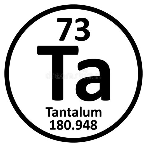 Tantalum Element Icon Stock Illustrations 184 Tantalum Element Icon
