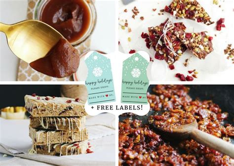 6 Edible Holiday Ts With Free Printable Labels