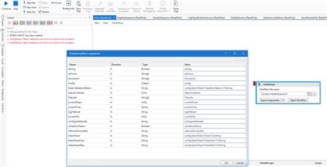 Unable To Resolve Object Reference Error At Startup Studio UiPath