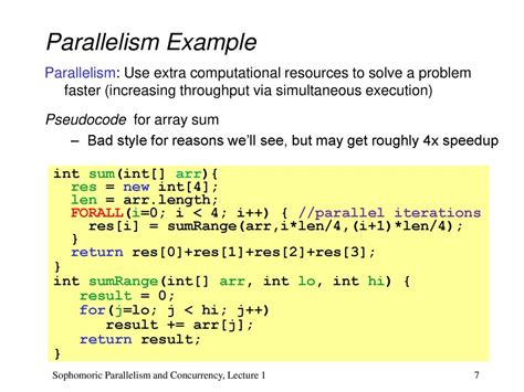 A Sophomoric Introduction To Shared Memory Parallelism And Concurrency