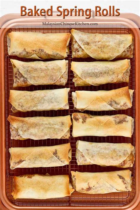 Baked Spring Rolls Malaysian Chinese Kitchen