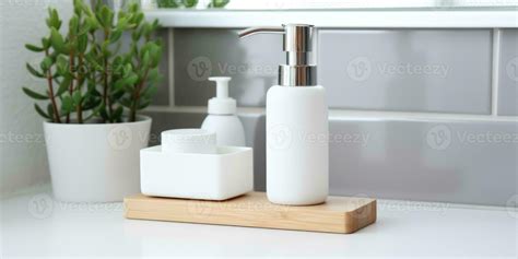 AI Generated Soap Dispenser In Bathroom Interior AI Generated 35117439