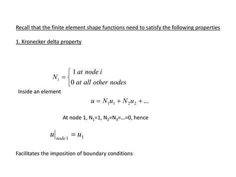 Shape Functions Of 1d And 2 D Rectangular Elementspptx Programming Languages Computing