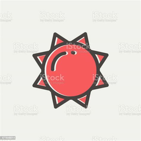 Sun 여윔 꺾은선형 아이콘크기 0명에 대한 스톡 벡터 아트 및 기타 이미지 0명 2015년 날씨 Istock