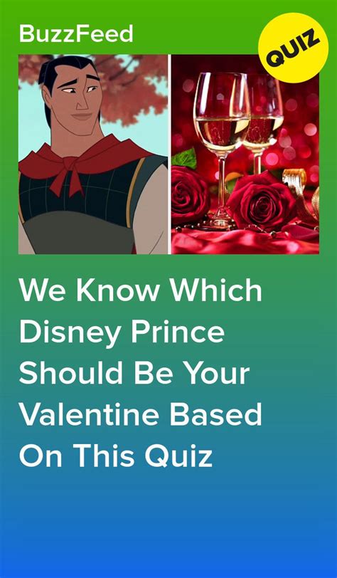 Take This Quiz And Well Give You A Disney Prince To Be Your Valentine