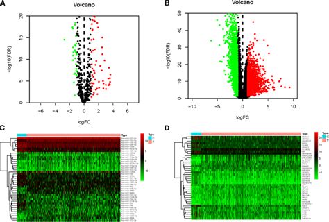 Differentially Expressed Mirnas And Mrnas Of Pca Volcano Plot A And