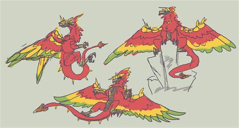 Yharon Sketches By Christopherw02 On Deviantart