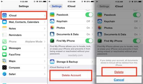 Cómo eliminar una cuenta de iCloud de un iPhone iPad conpilar es