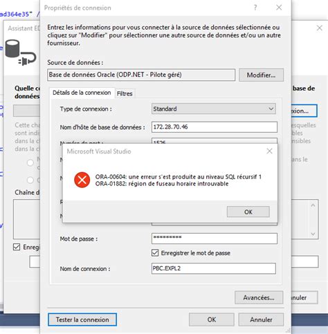 Oracle ASP NET MVC Application ORA 01882 Timezone Region Not Found